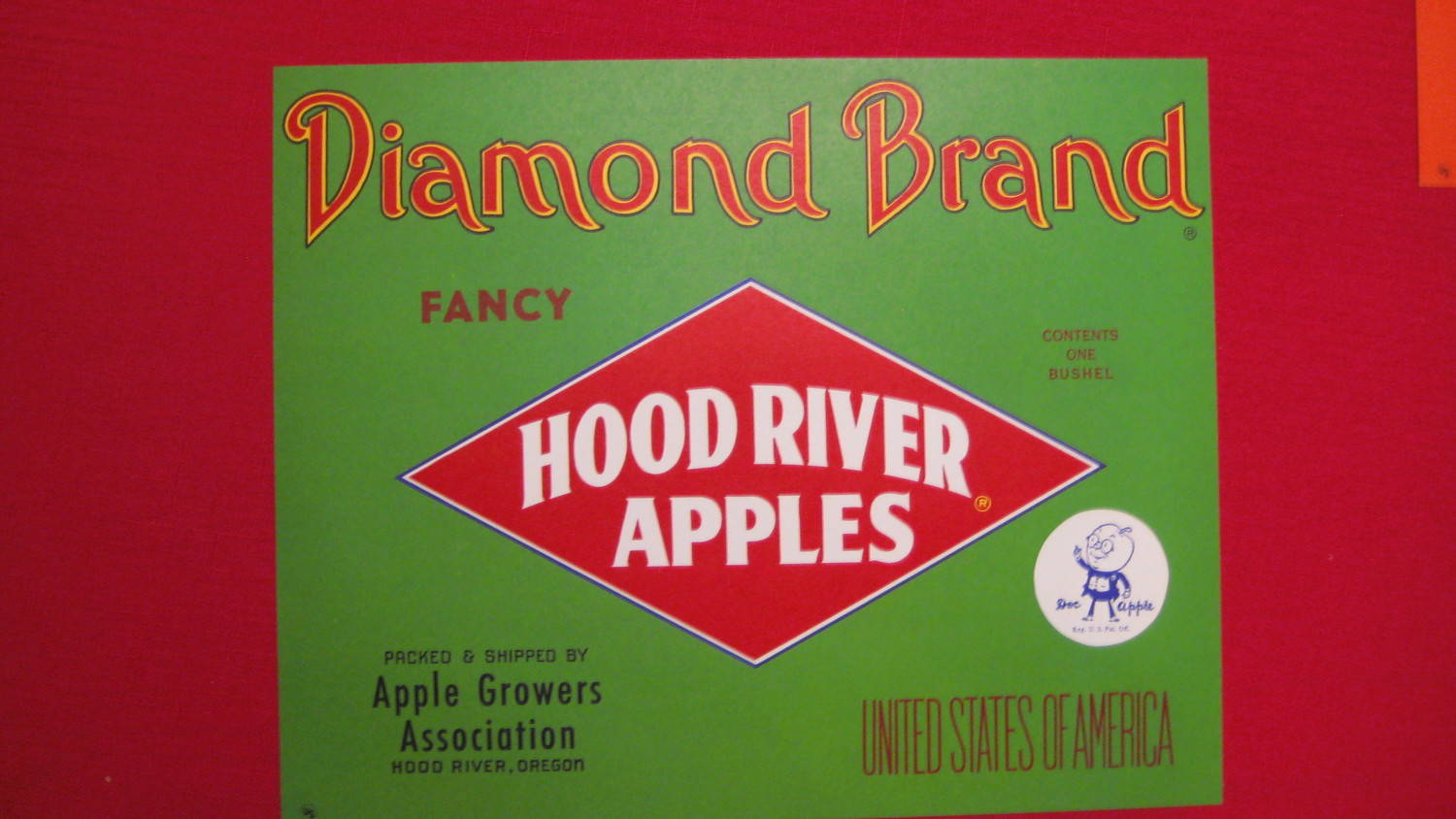 Diamond Fruit Crate Label - Yakima Valley Labels