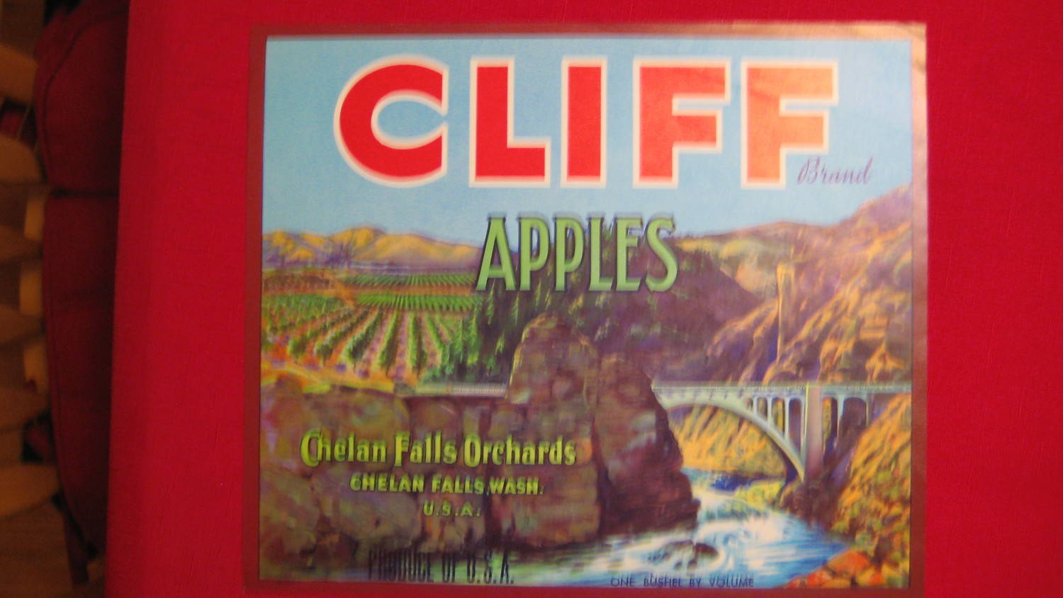 Cliff Fruit Crate Label - Yakima Valley Labels
