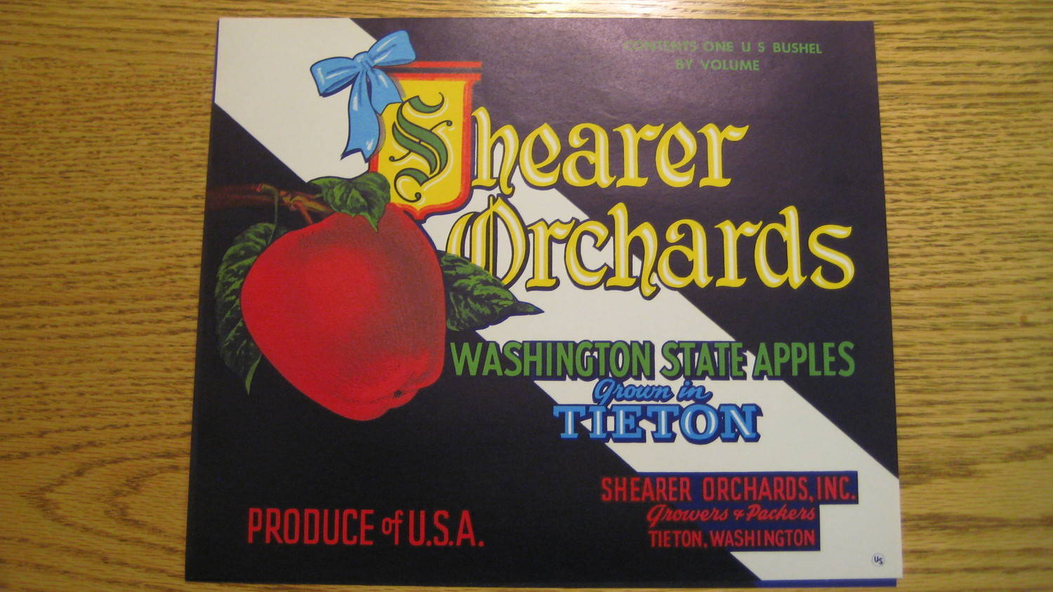 Shearer Orchards Fruit Crate Label - Yakima Valley Labels