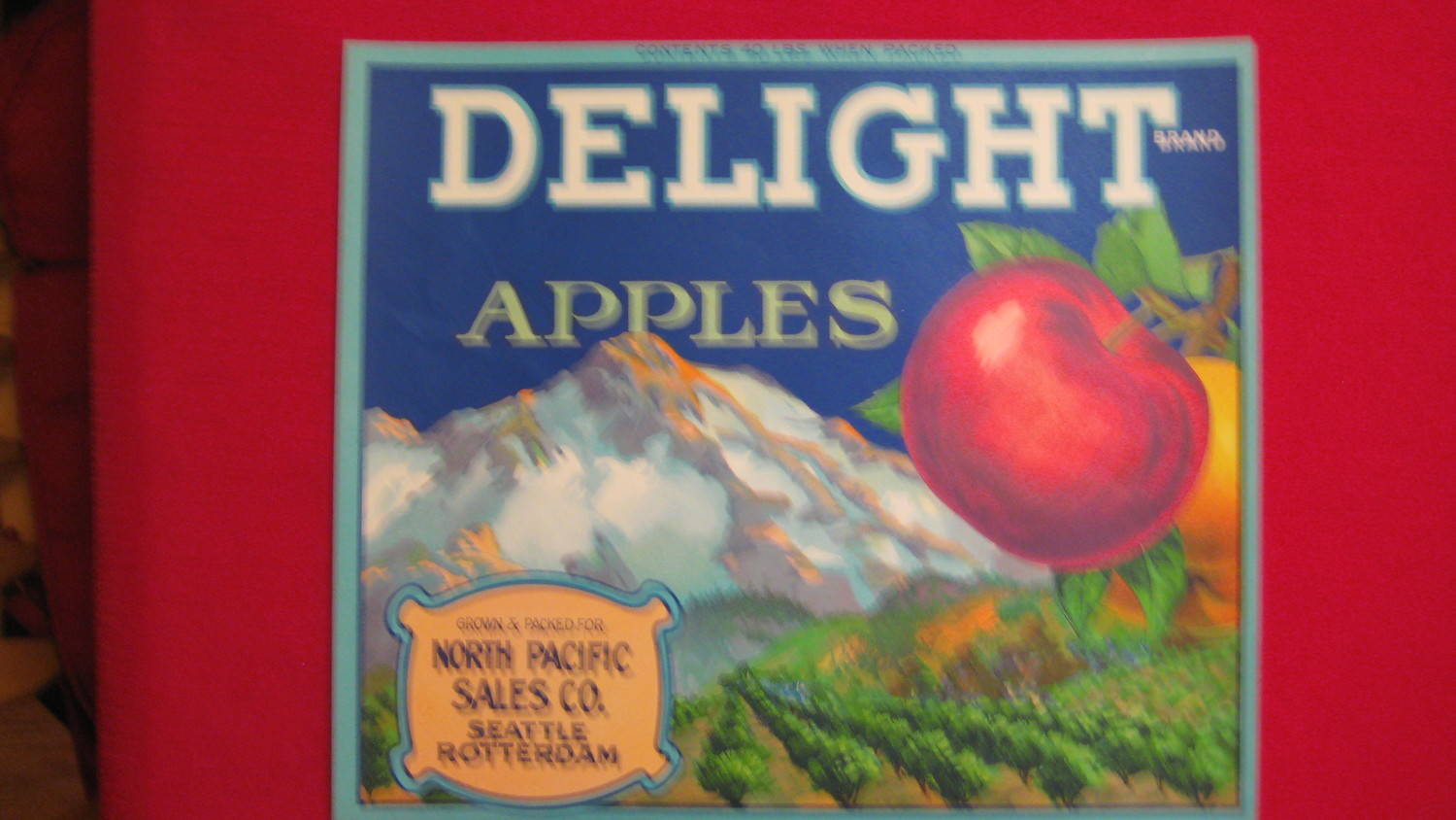 Delight Fruit Crate Label - Yakima Valley Labels