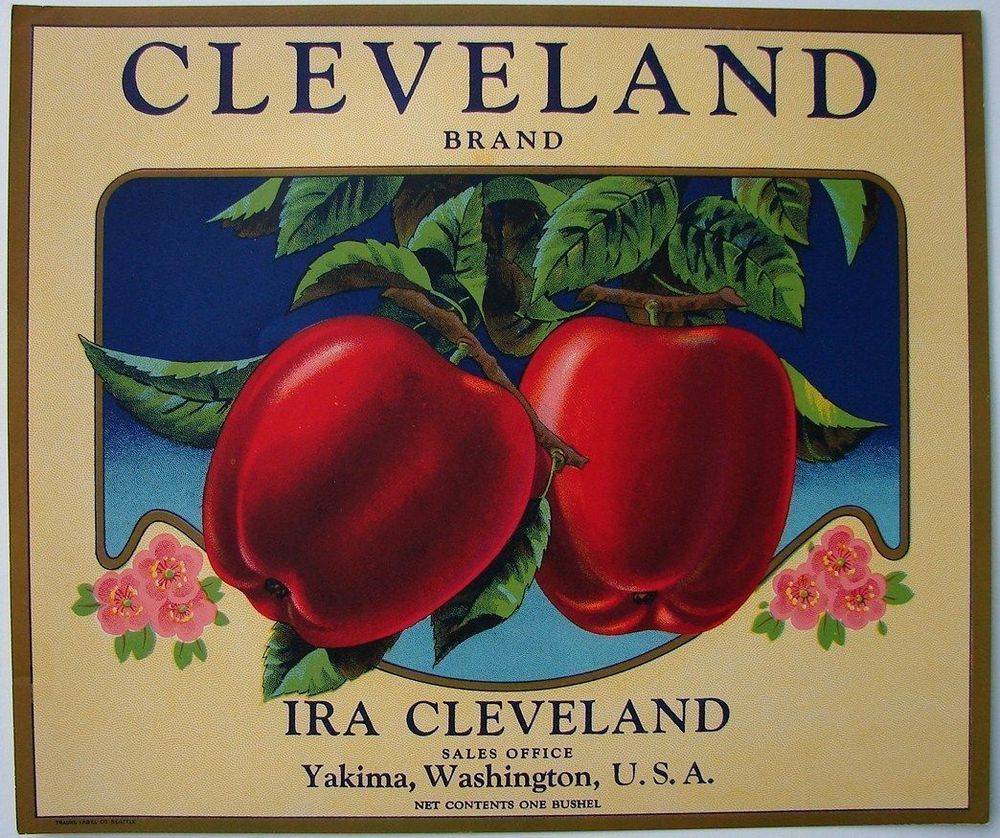 Cleveland Fruit Crate Label - Yakima Valley Labels