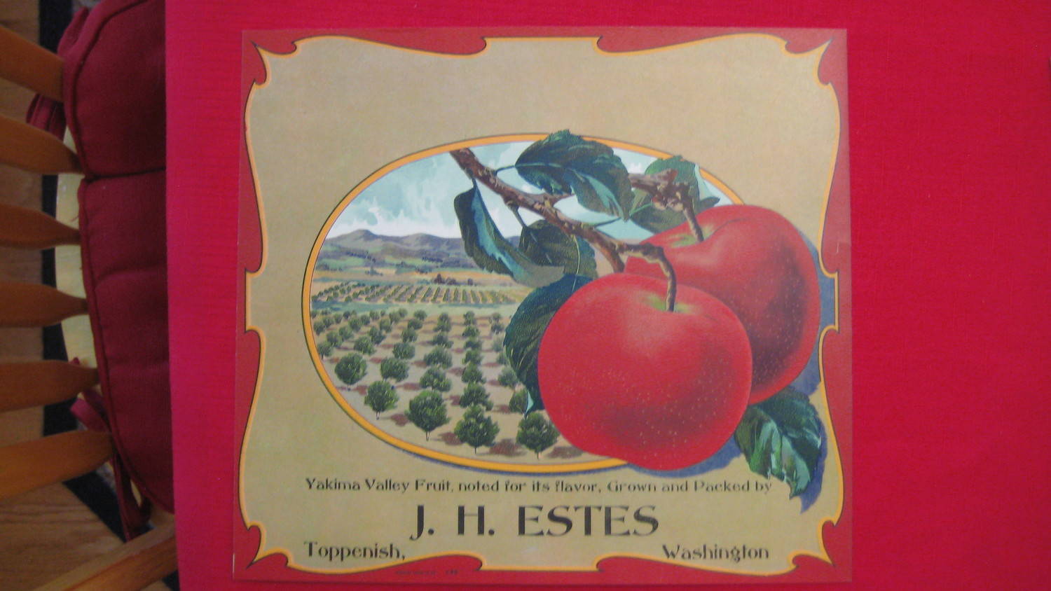 Estes Fruit Crate Label - Yakima Valley Labels