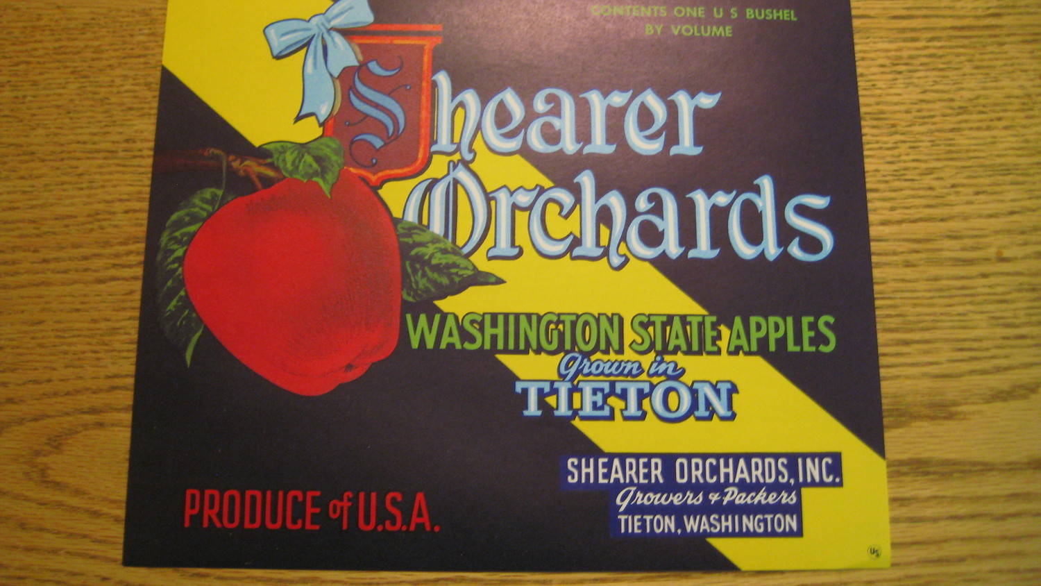 Shearer Orchards Fruit Crate Label - Yakima Valley Labels