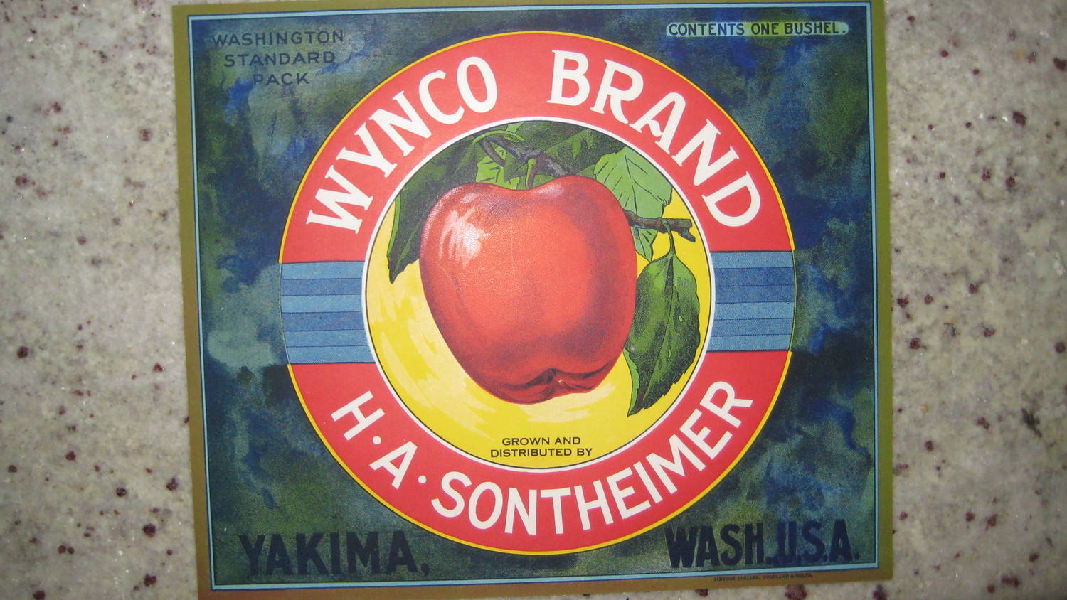 Wynco Fruit Crate Label - Yakima Valley Labels